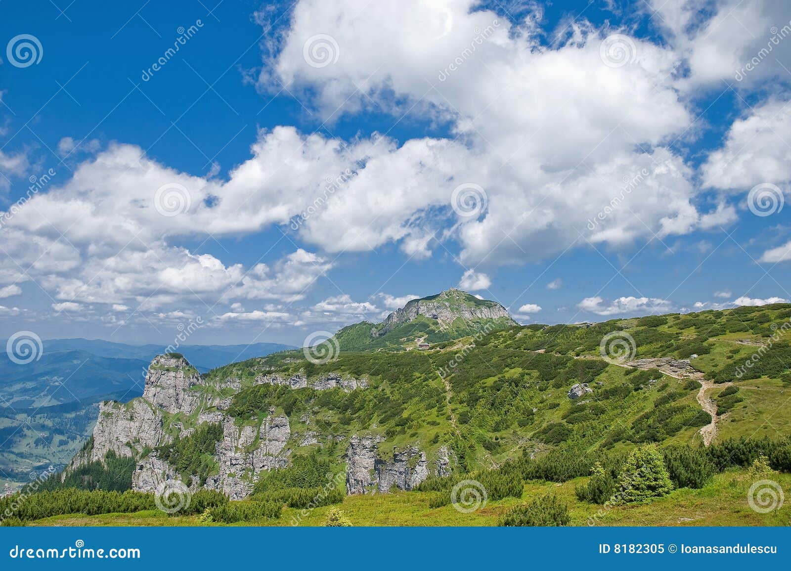 Ceahlau Landscape stock image. Image of layer, peak, scene - 8182305