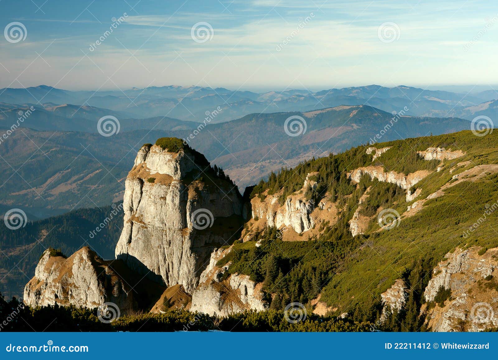 Ceahlau Mountain, Romania stock photo. Image of dark - 22211412