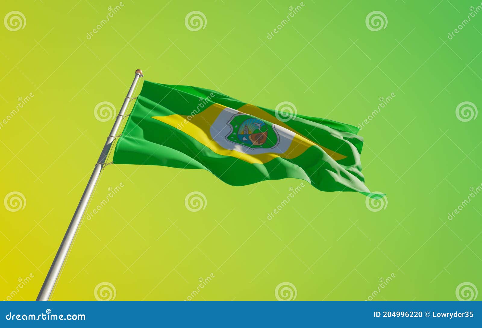 Ceara Brazil State Flag stock illustration. Illustration of symbol ...