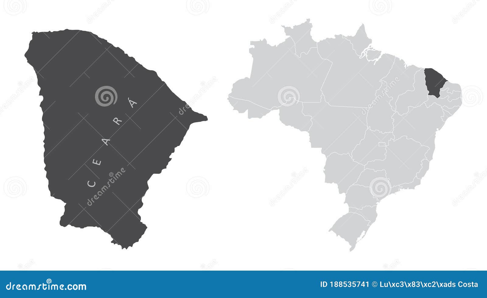 Ceara State Brazil stock illustration. Illustration of brazilian ...