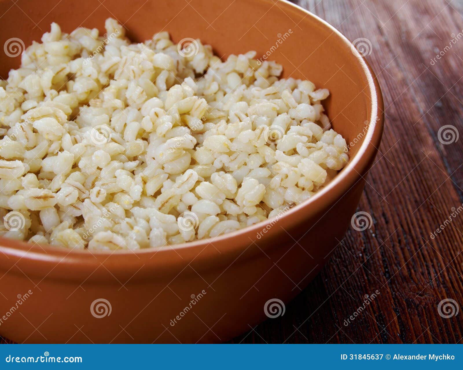 Cebada de perla hervida imagen de archivo. Imagen de alimento - 31845637