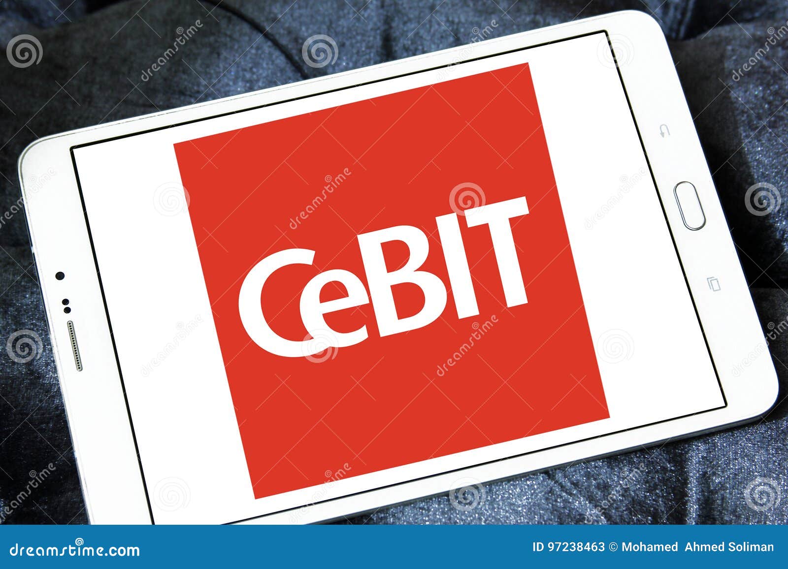 Cebit logo editorial stock photo. Image of trade, icons - 97238463