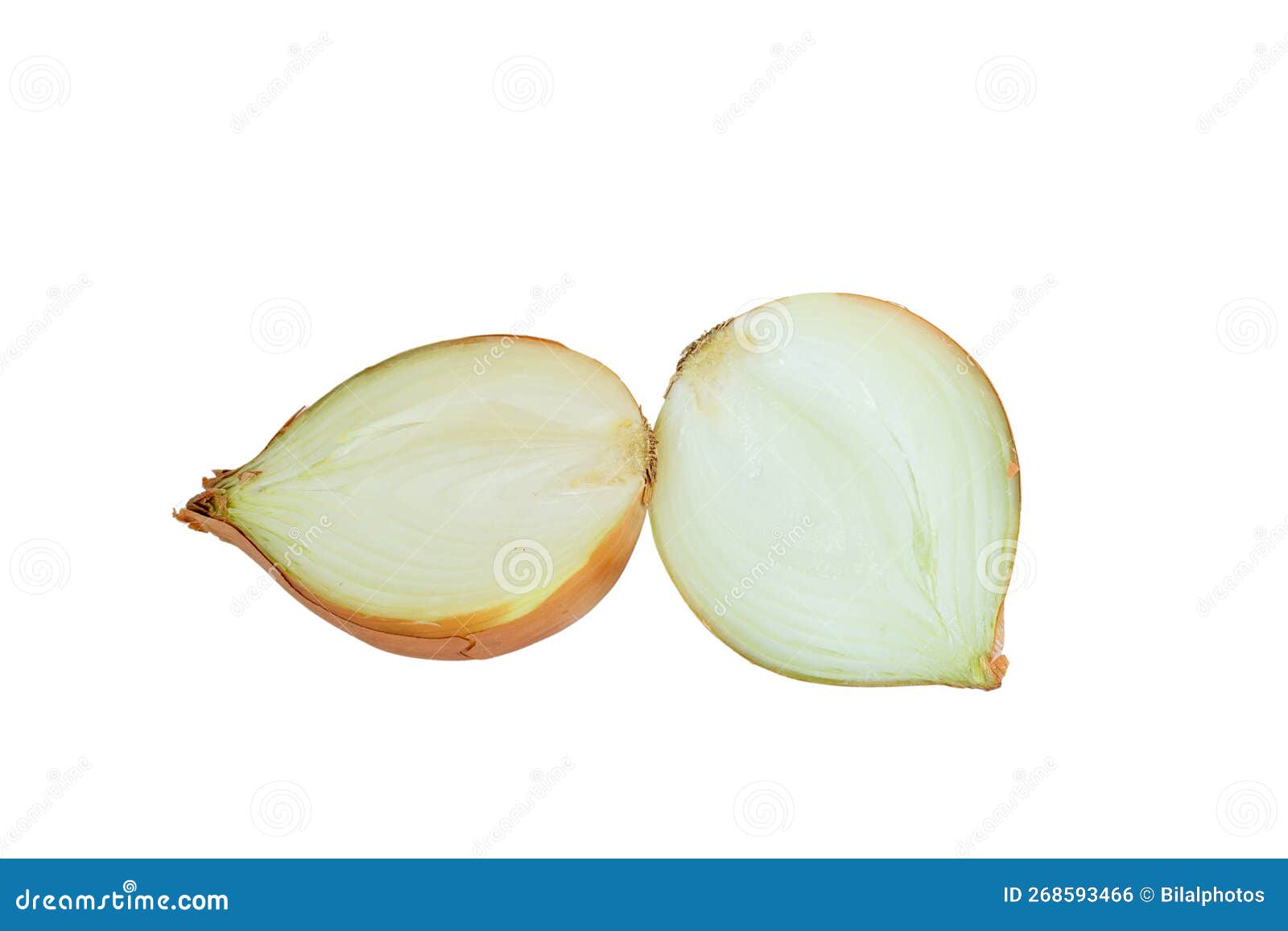 Cebolla Cortada a La Mitad Sobre Fondo Blanco Aislado Foto de archivo ...