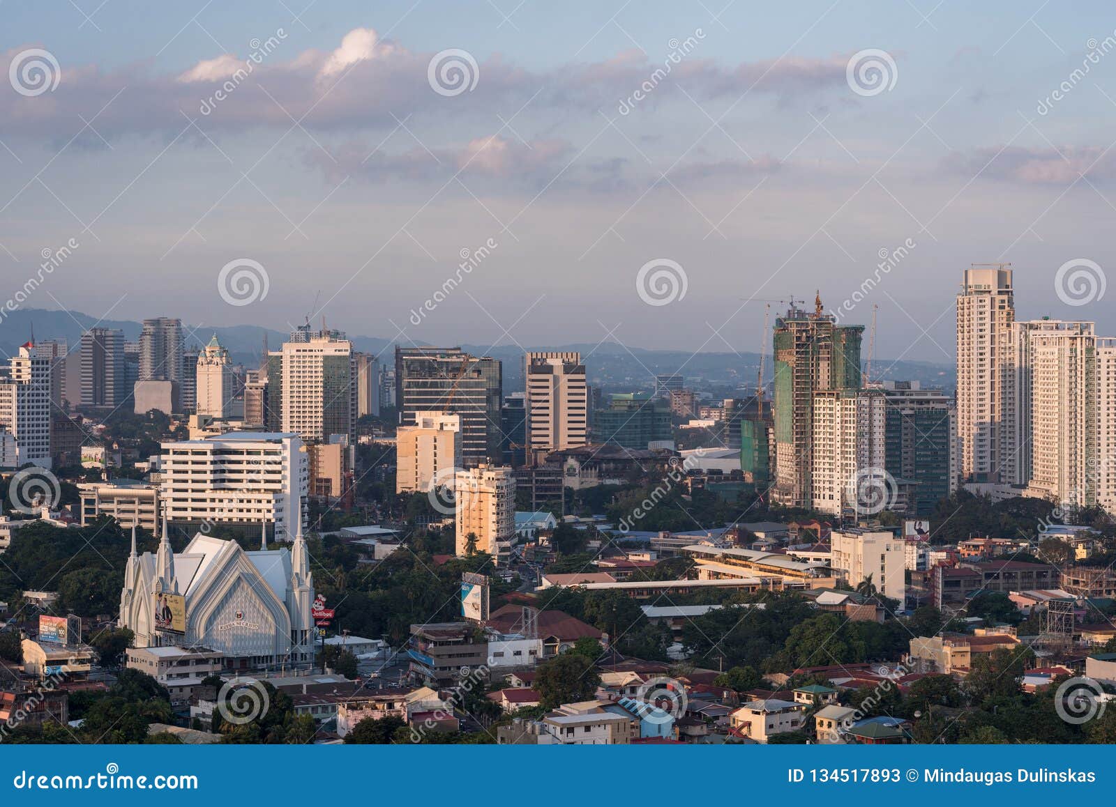 Cebu Cityscape with Skyscraper Editorial Stock Photo - Image of scenics ...