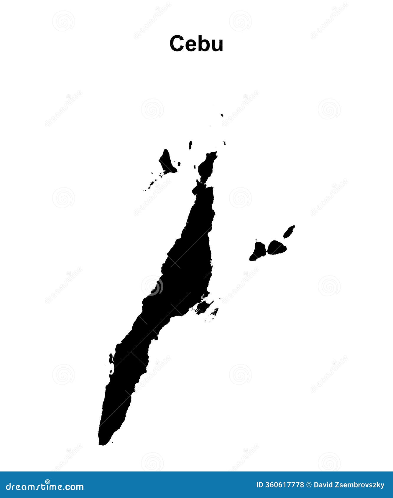 Blank Map Cebu Of Philippines. High Quality Map Province Of Cebu With ...