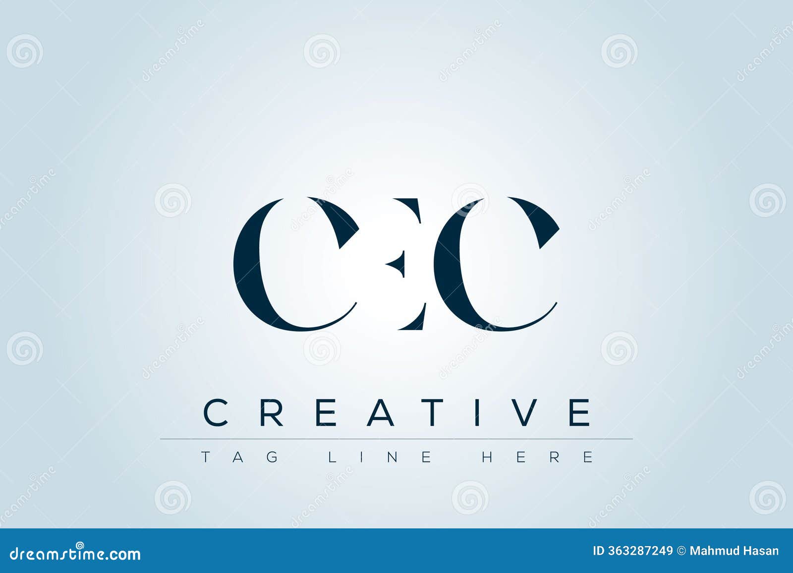 CEC abstract letter logo stock vector. Illustration of abstract - 363287249