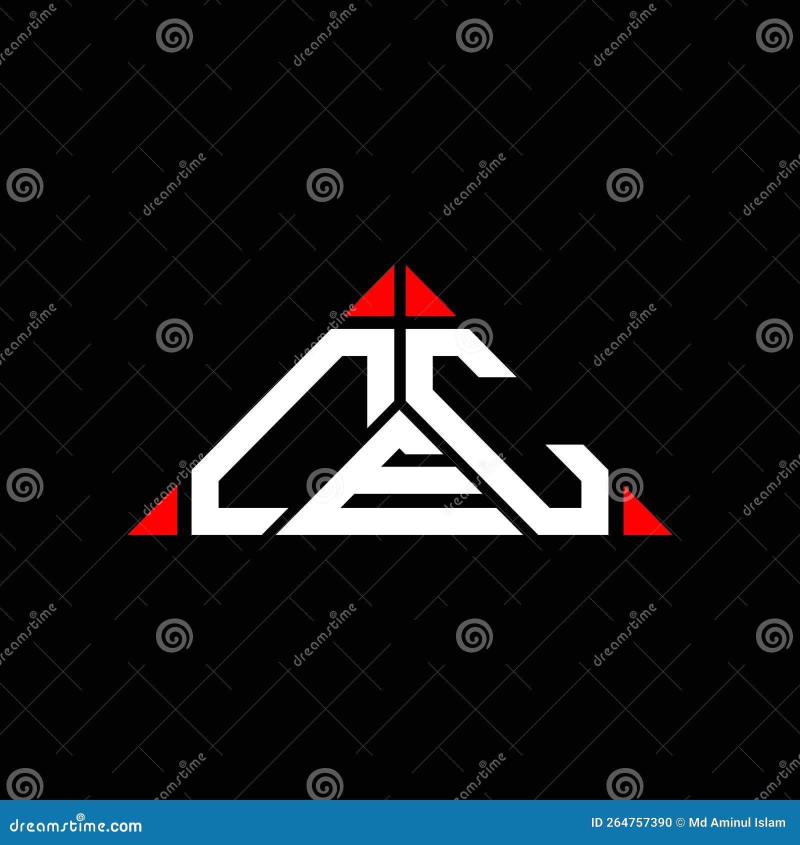 CEC Letter Logo Creative Design with Vector Graphic, Stock Vector ...