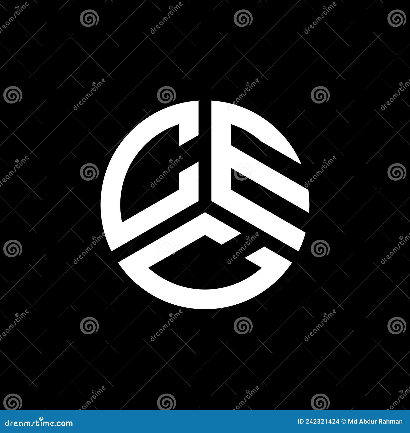 CEC Letter Logo Design On White Background. CEC Creative Initials ...