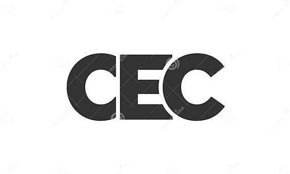 CEC Logo Design Template with Strong and Modern Bold Text. Initial ...