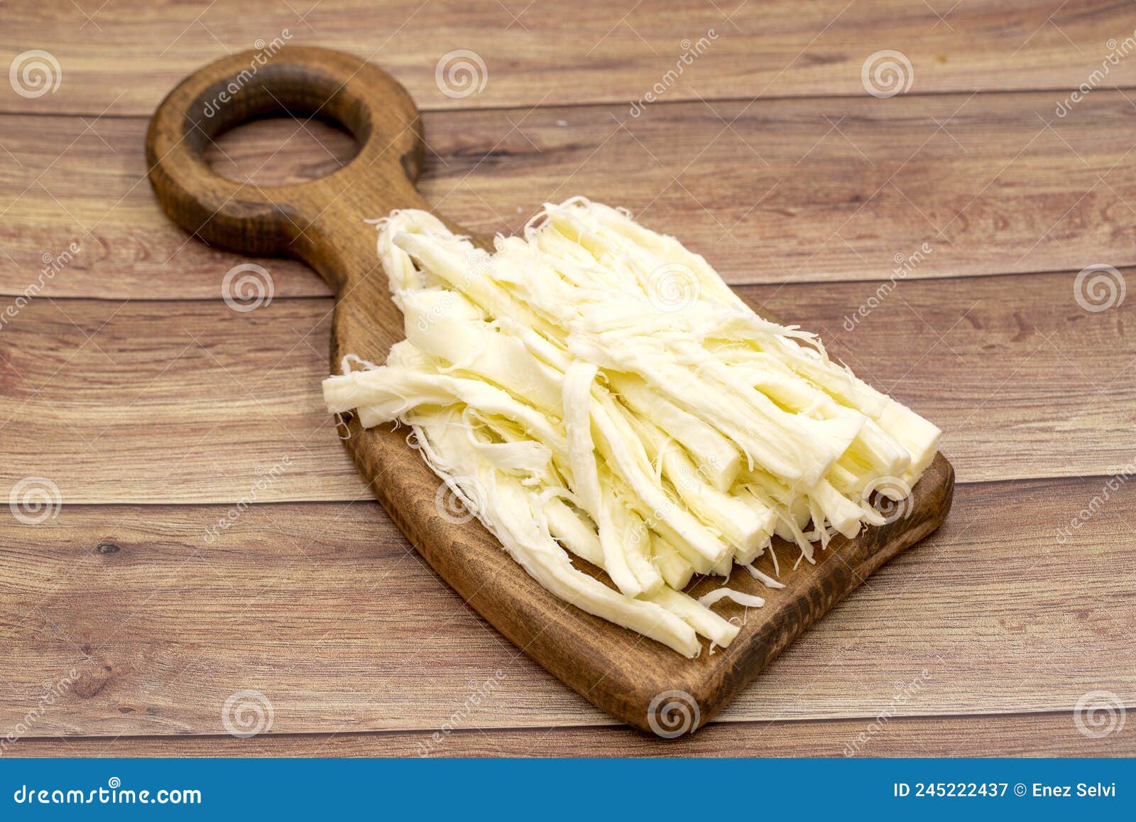 Cecil Cheese or String Cheese on a Wood Floor. Delicious Assortment of ...