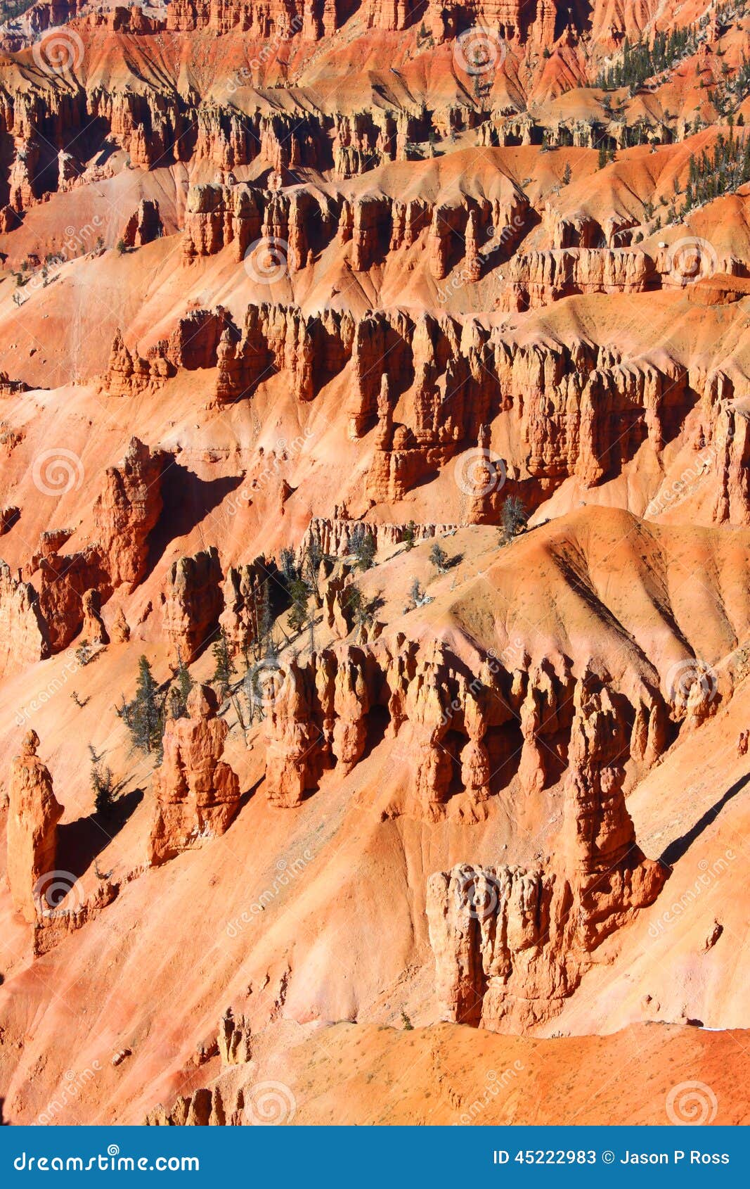 Cedar Breaks Rock Formations Utah Fotografering för Bildbyråer - Bild ...
