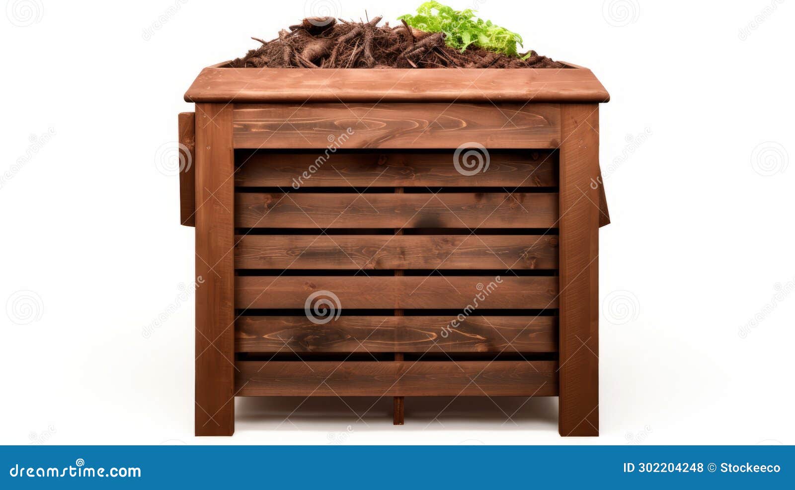 Cedar Compost Bin: Rustic Texture, Horizontal Stripes, Naturalistic ...