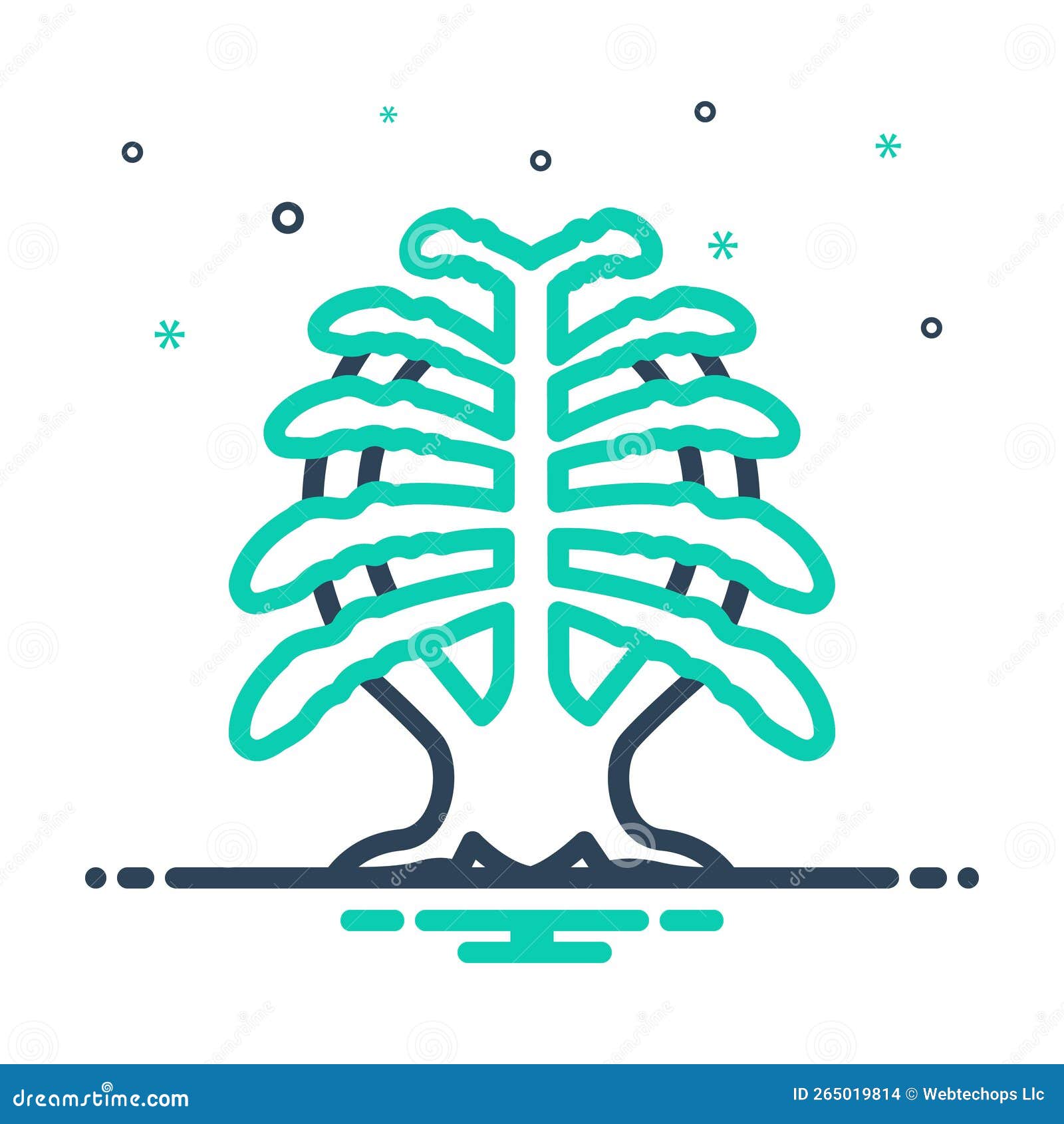 Mix Icon for Cedar, Leaf and Arborvitae Stock Vector - Illustration of ...