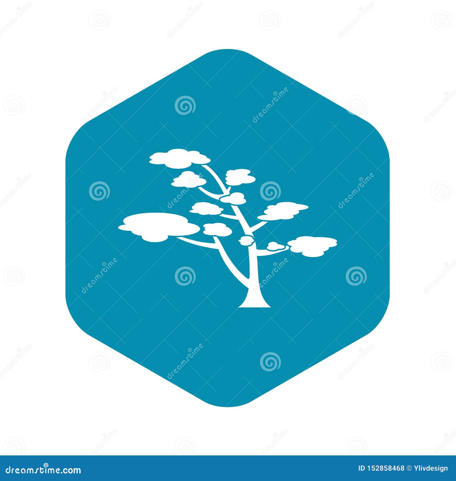 Cedar icon, simple style stock vector. Illustration of environment ...