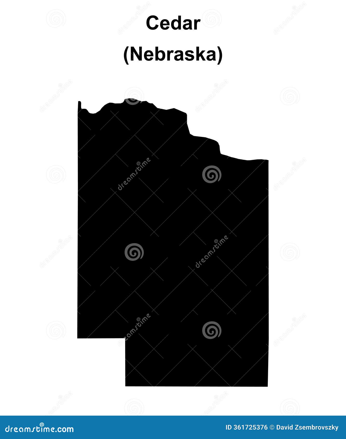 Cedar Outline Map Vector Illustration | CartoonDealer.com #357452448