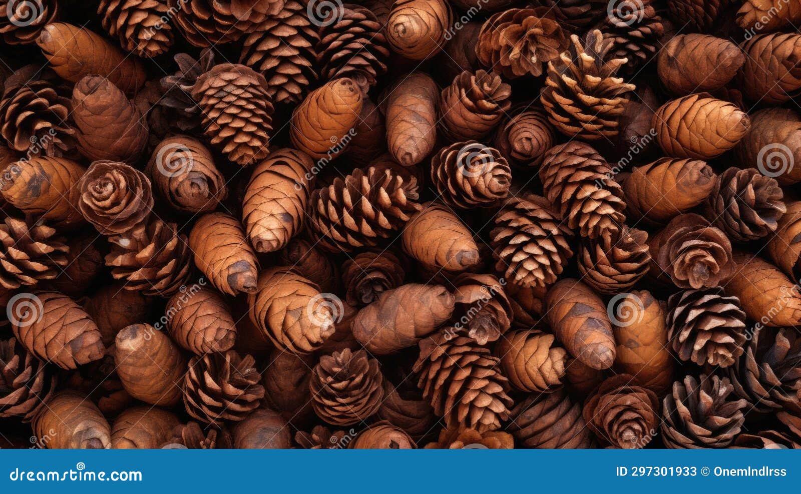 Cedar Pine Cones Background. Pine Cones Background. Top View . Stock ...
