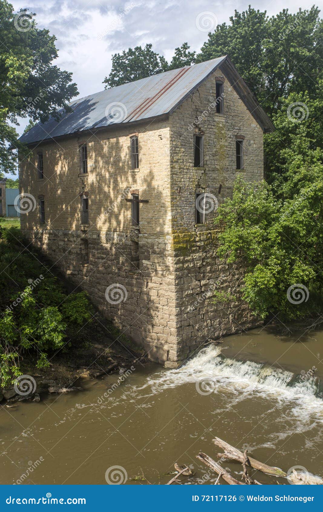 Cedar Point mill, Kansas stock photo. Image of mill, architecture ...