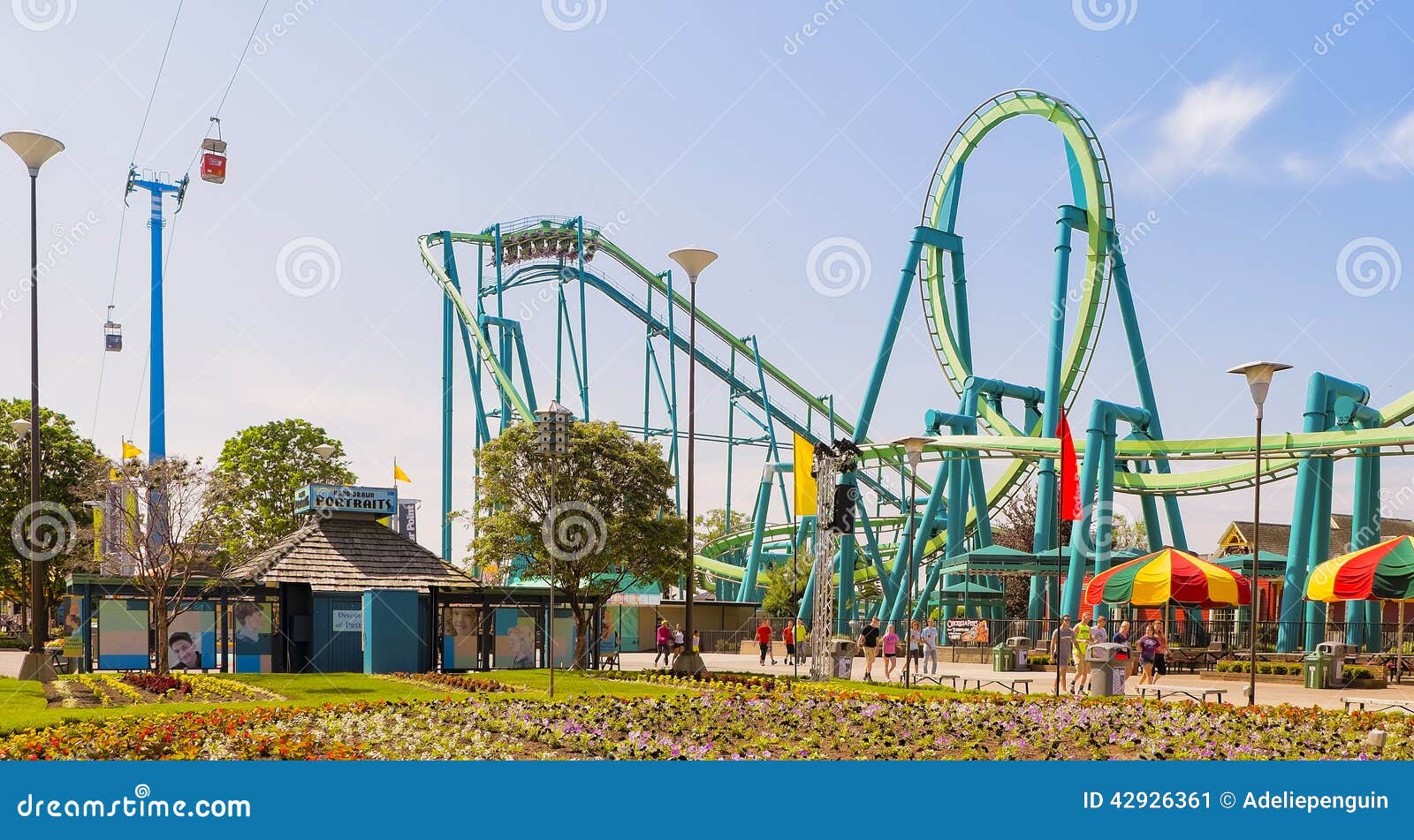 Cedar Point, Parc D'attractions, Ohio Photo éditorial - Image du course ...