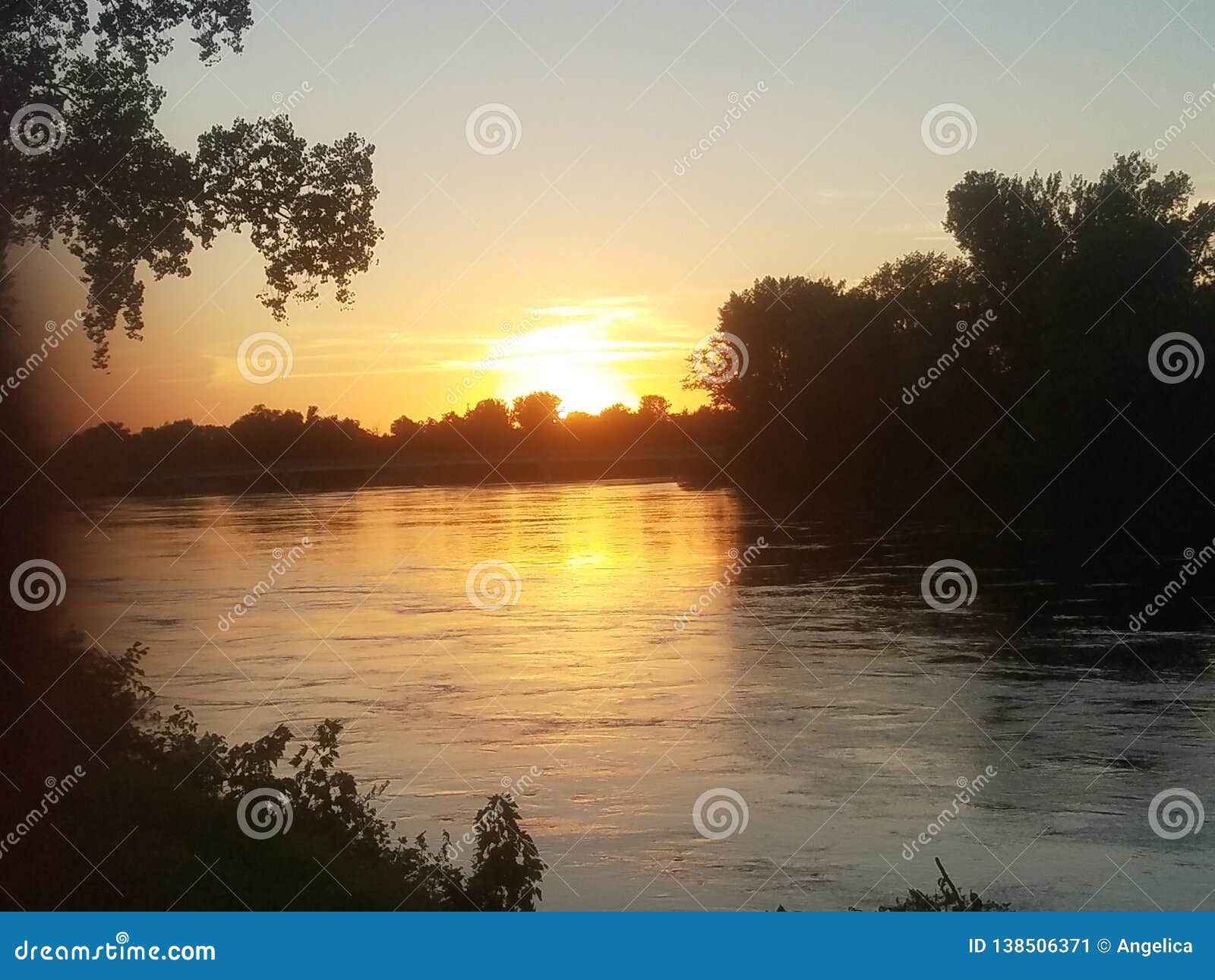 Cedar river stock image. Image of iowa, cedar, sunset - 138506371