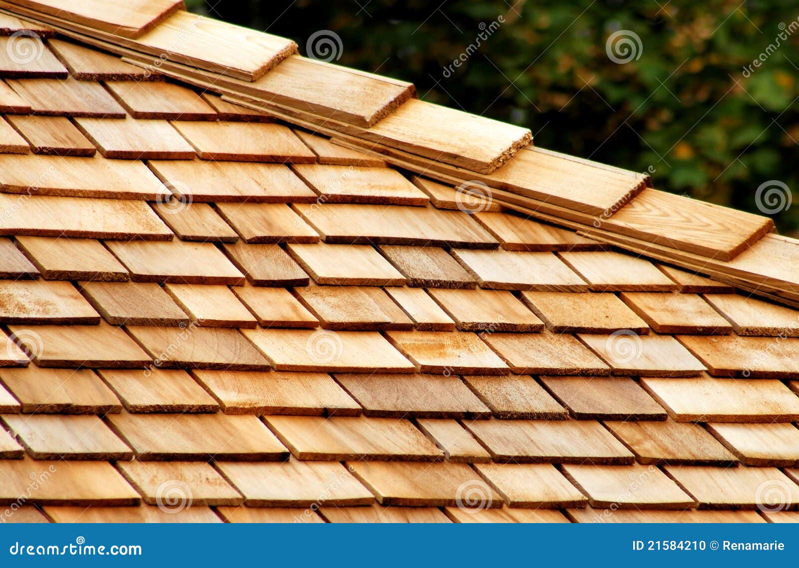 Cedar Shingles stock photo. Image of layers, material - 21584210