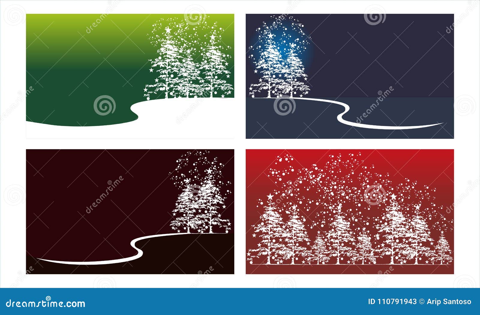 Cedar Tree Background Template Set Stock Vector - Illustration of ...
