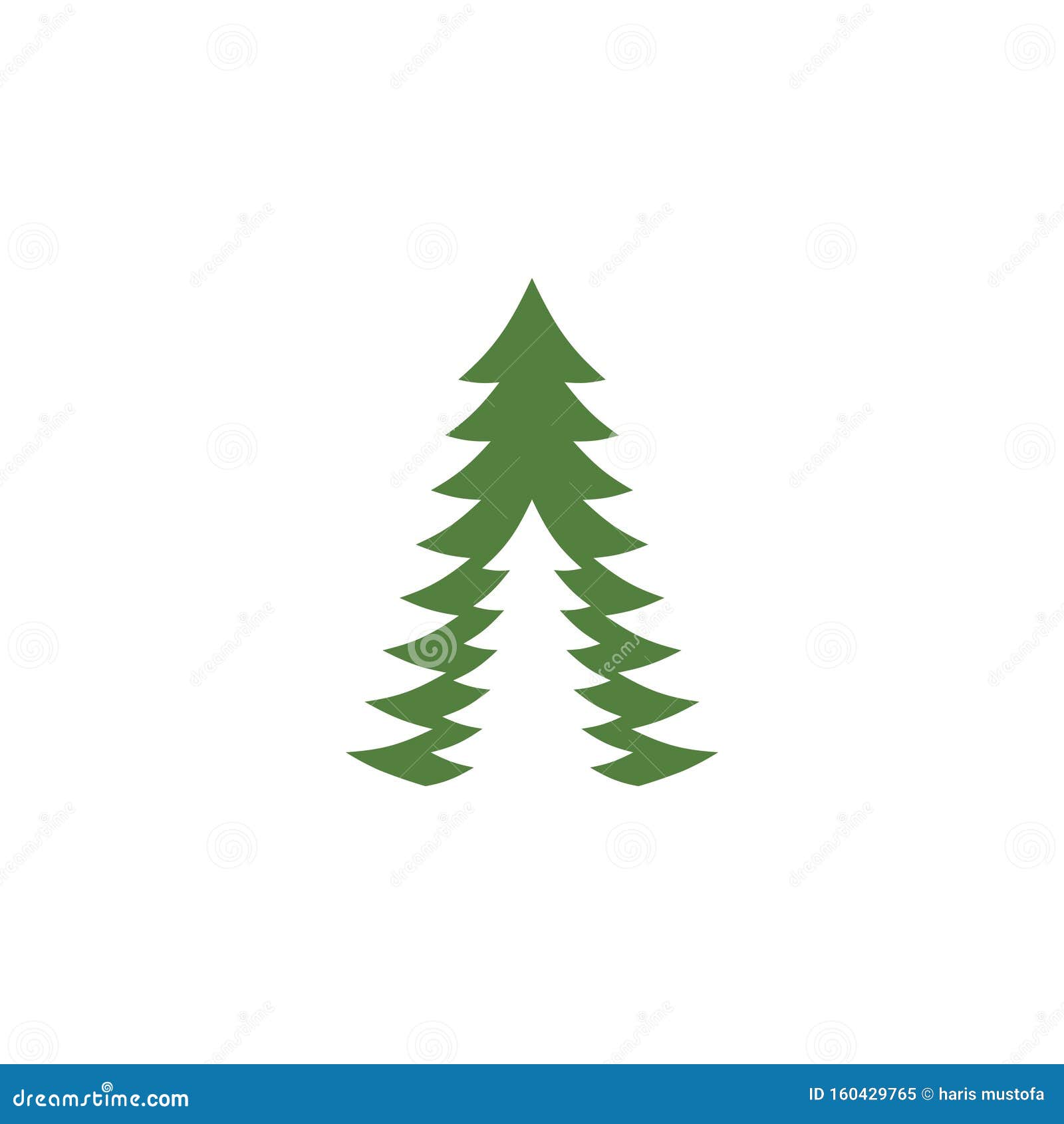 Cedar Tree Graphic Design Template Vector Isolated Stock Vector ...