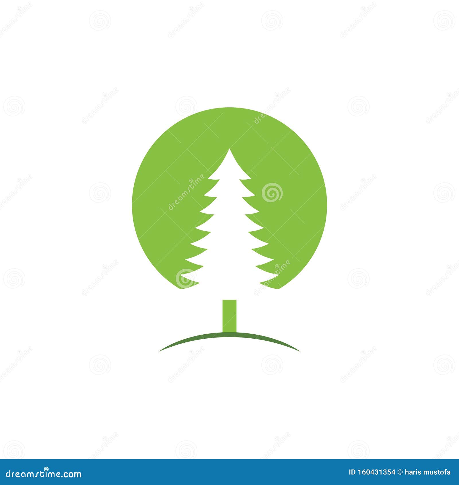 Cedar Tree Graphic Design Template Vector Isolated Stock Vector ...