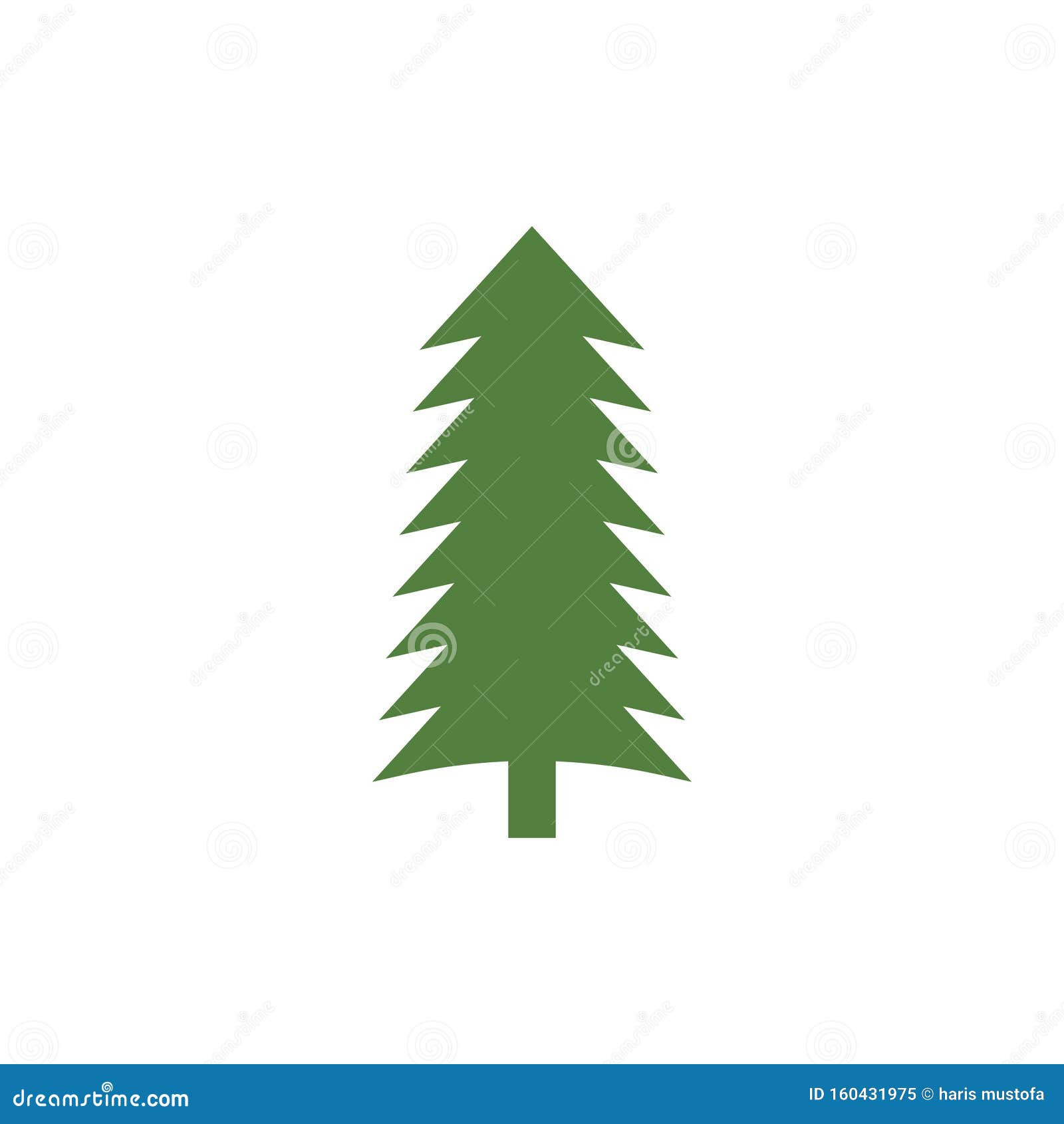 Cedar Tree Graphic Design Template Vector Isolated Stock Vector ...