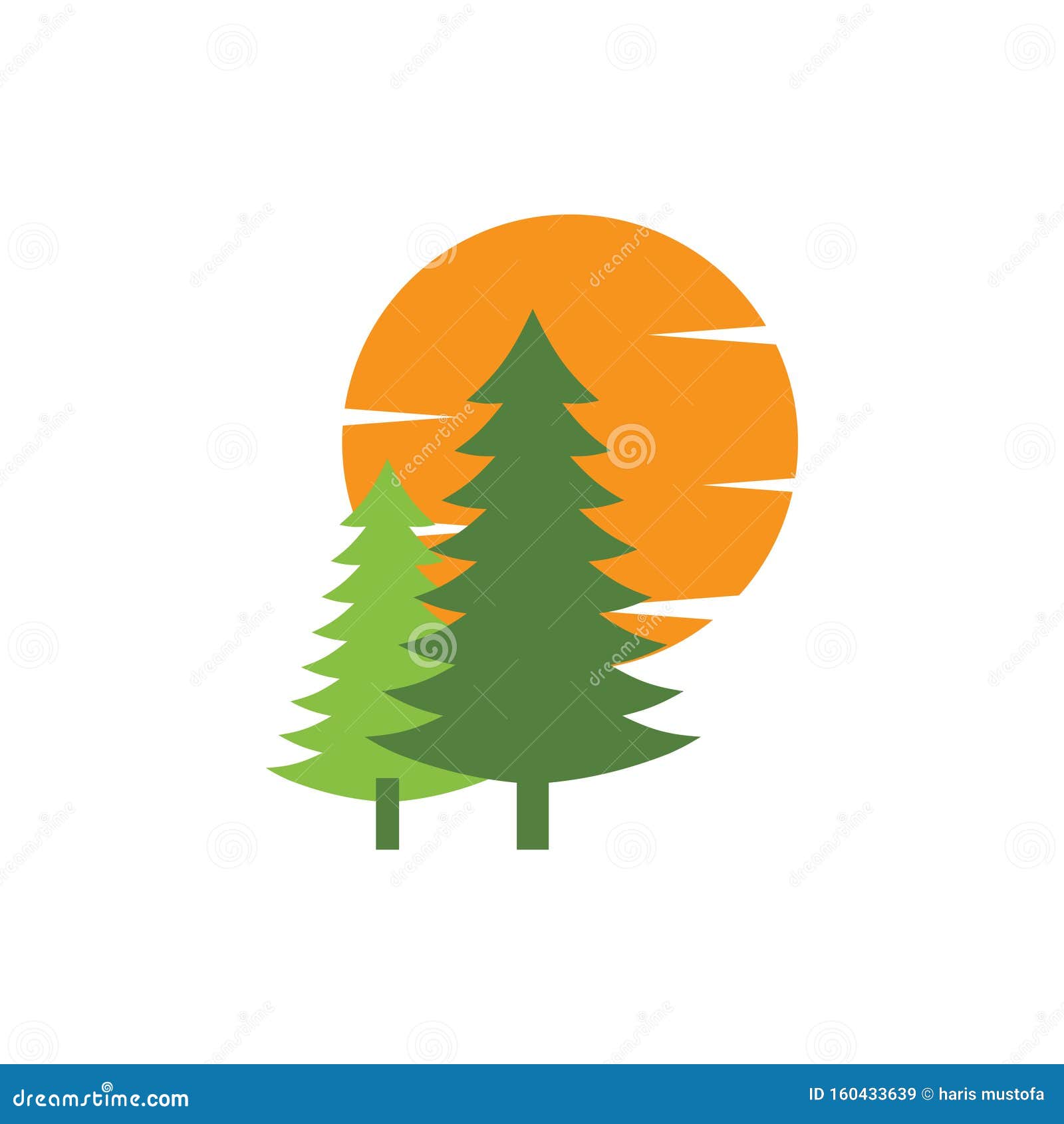Cedar Tree Graphic Design Template Vector Isolated Stock Vector ...