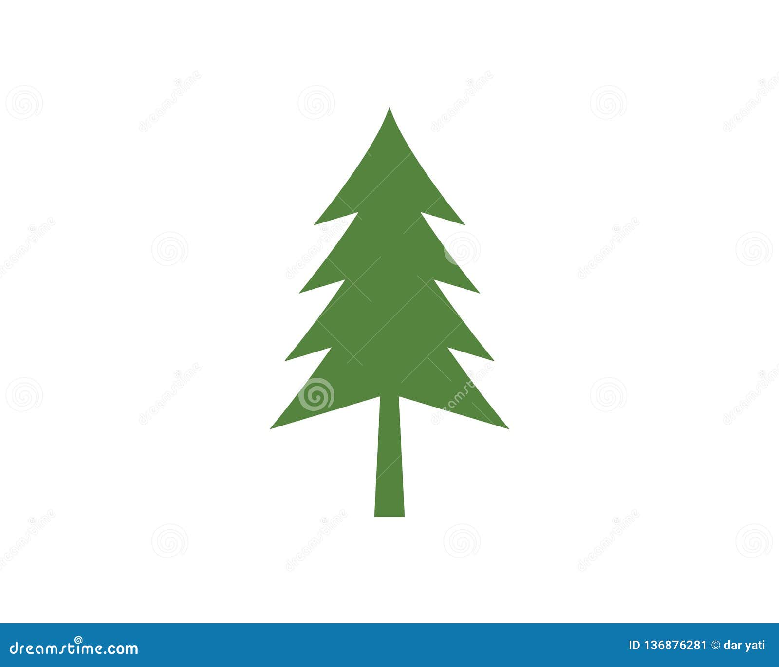 Cedar Tree Logo Template Illustration Stock Vector - Illustration of ...