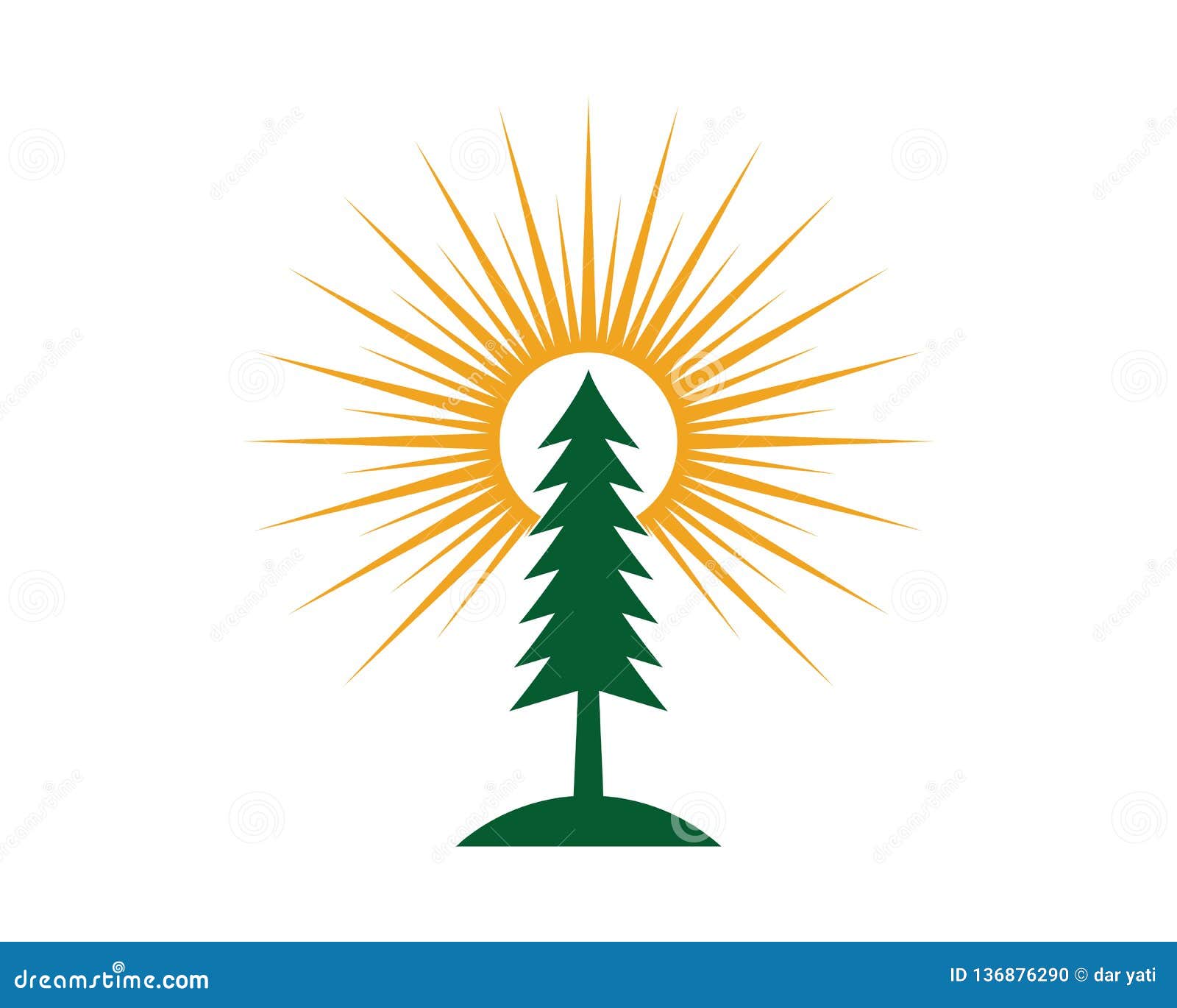 Cedar Tree Logo Template Illustration Stock Vector - Illustration of ...