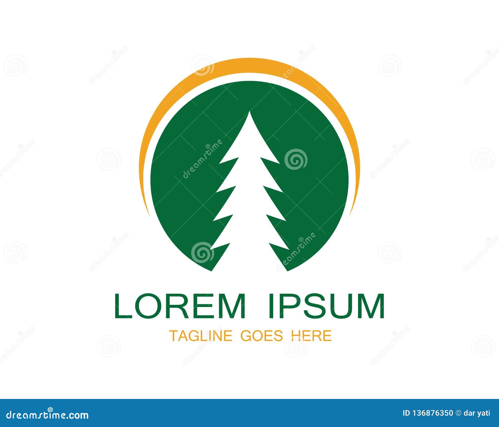 Cedar Tree Logo Template Illustration Stock Vector - Illustration of ...