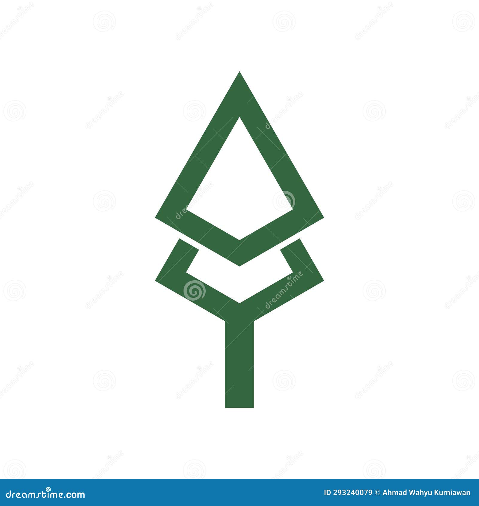 Cedar tree logo icon stock vector. Illustration of elegant - 293240079