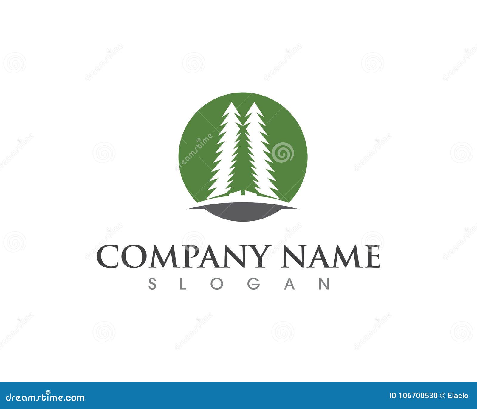 Cedar tree Logo template stock vector. Illustration of background ...
