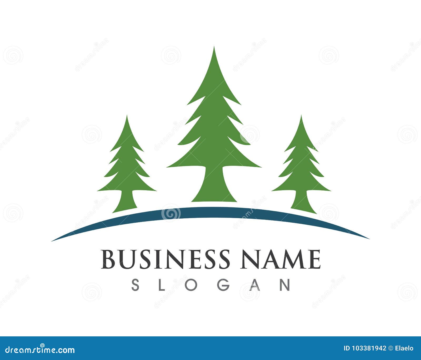 Cedar tree Logo template stock vector. Illustration of hive - 103381942