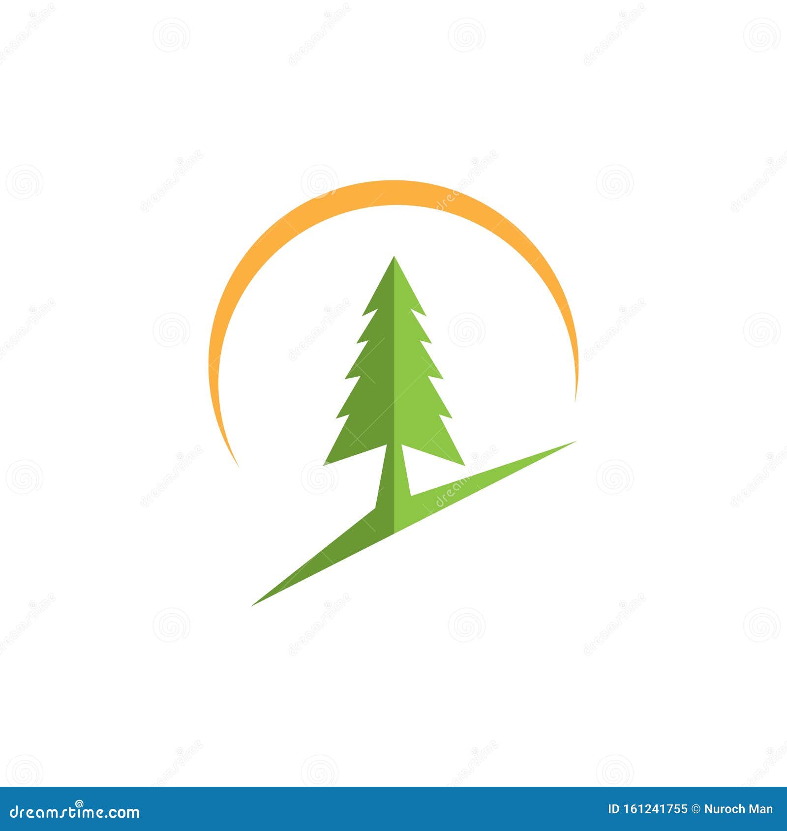 Cedar Tree Logo Template Illustration Design Stock Vector ...
