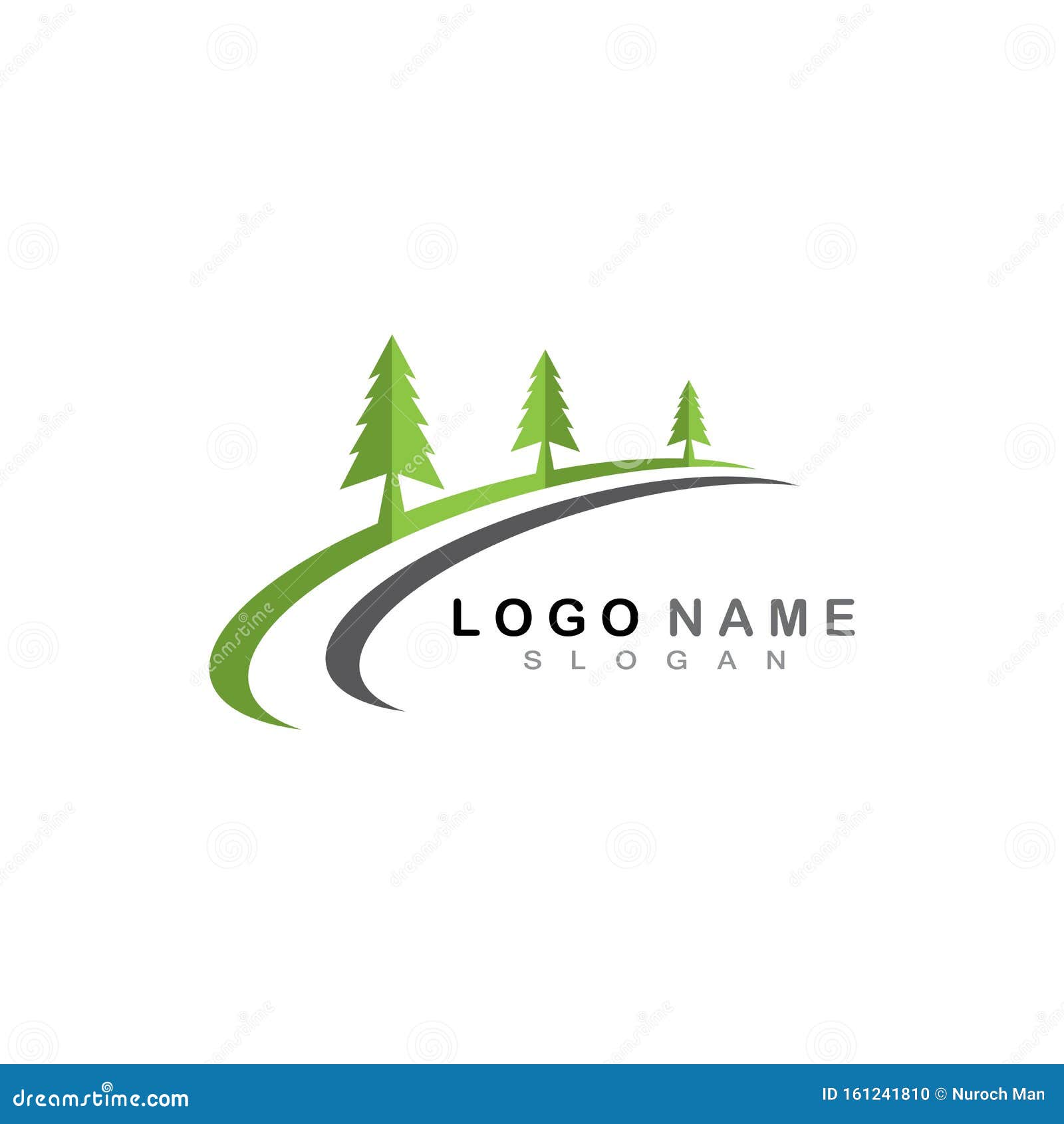 Cedar Tree Logo Template Illustration Design Stock Vector ...