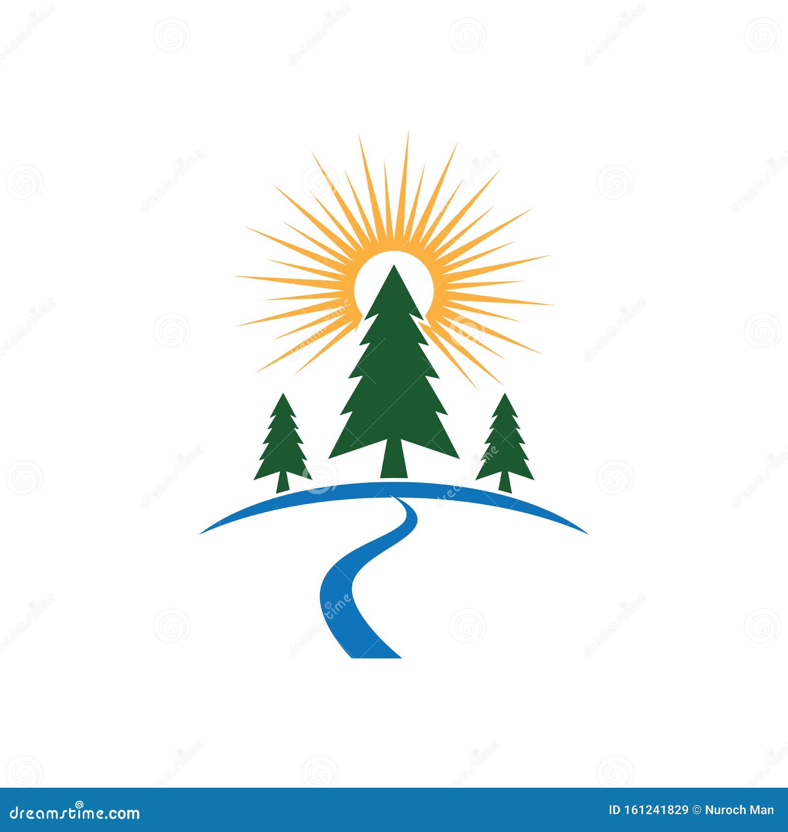 Cedar Tree Logo Template Illustration Design Stock Vector ...