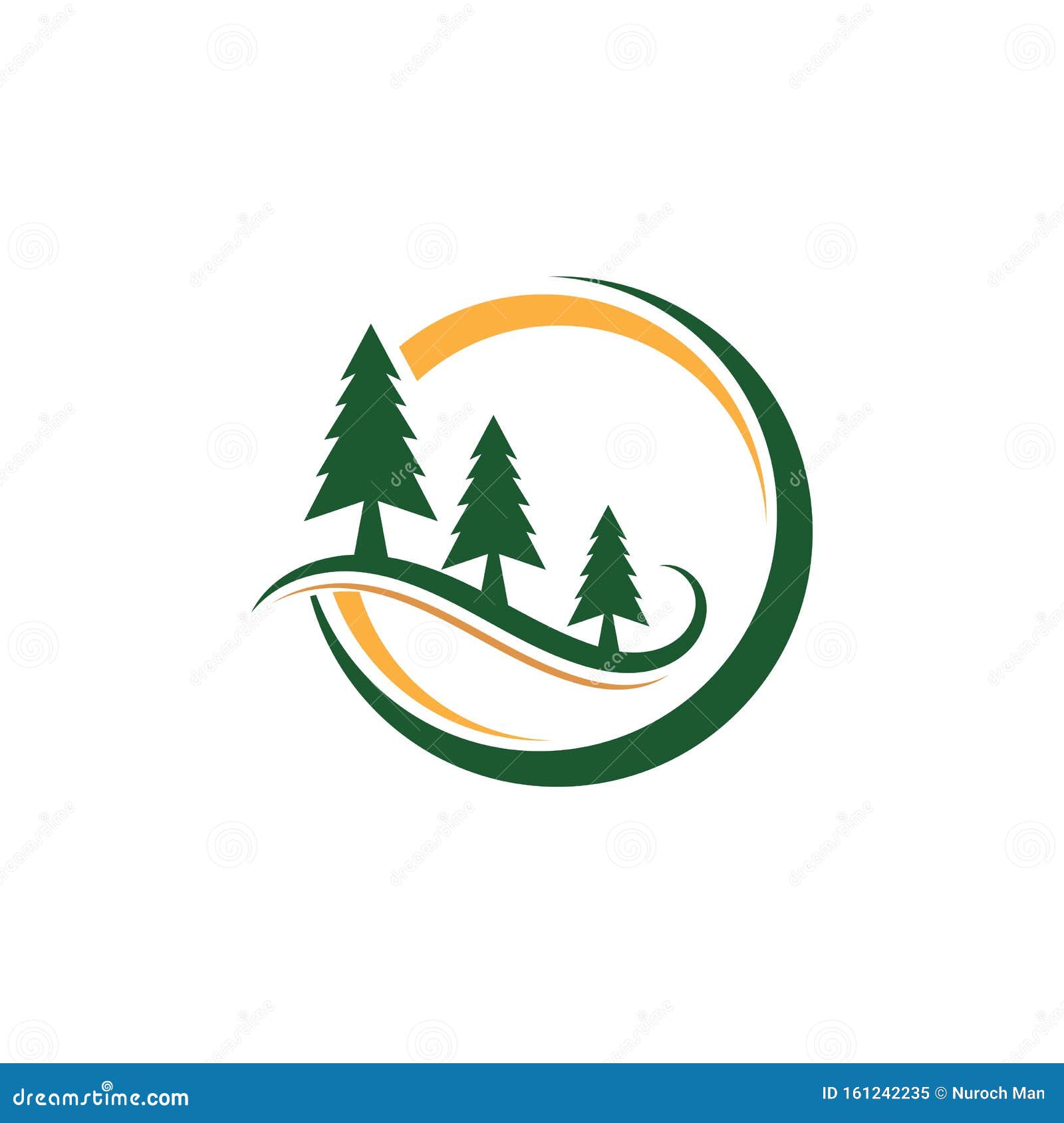 Cedar Tree Logo Template Illustration Design Stock Vector ...