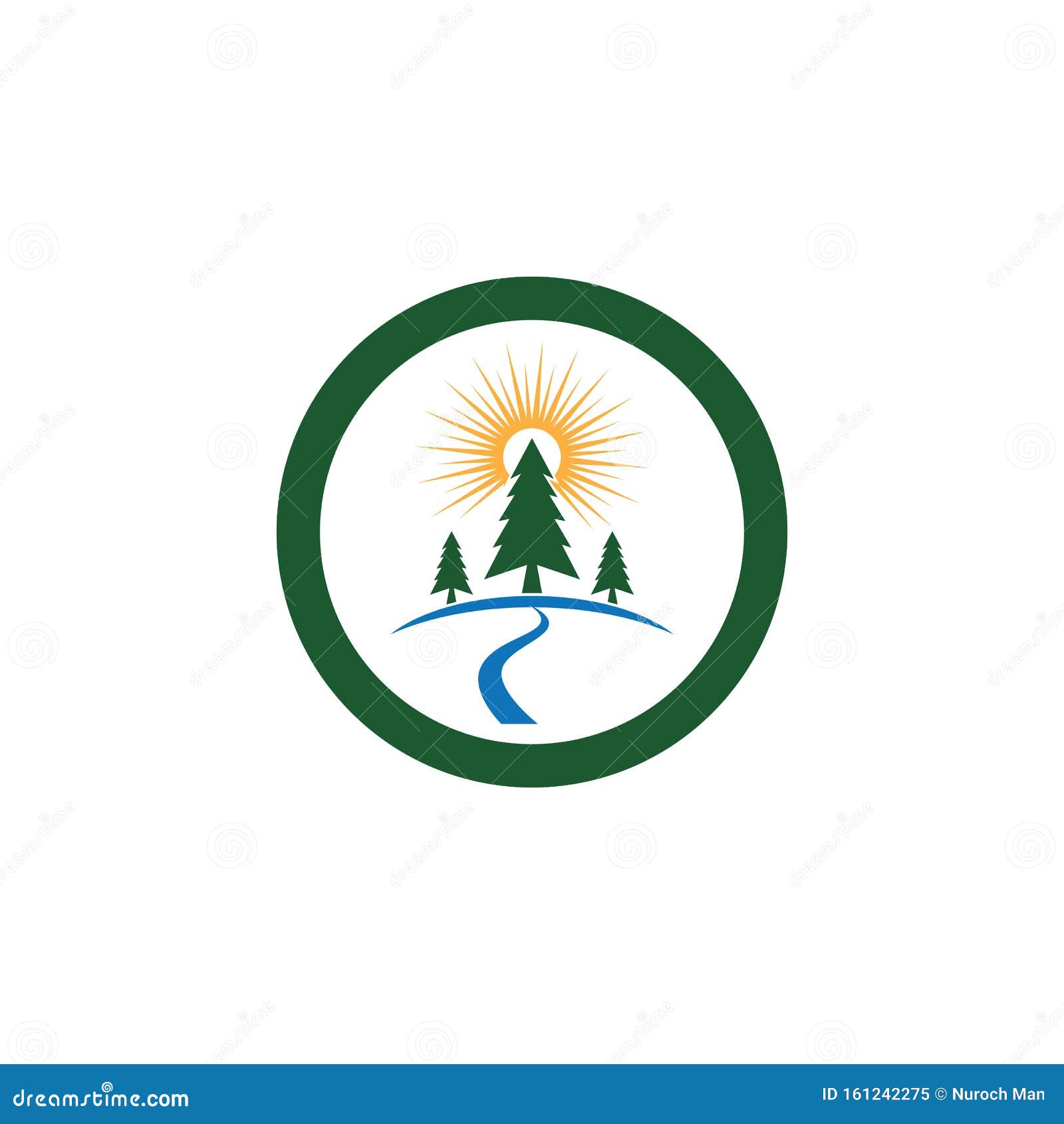 Cedar Tree Logo Template Illustration Design Stock Vector ...