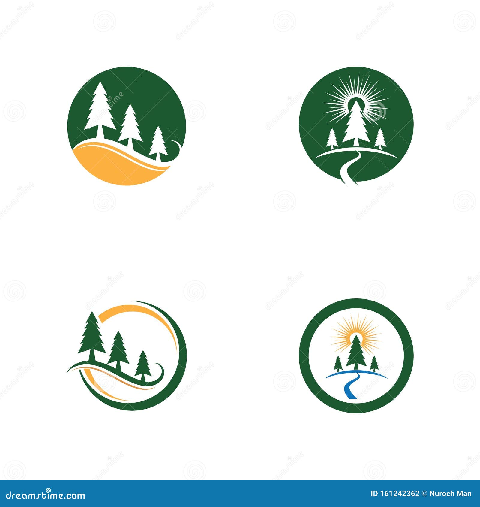Cedar Tree Logo Template Illustration Design Stock Vector ...