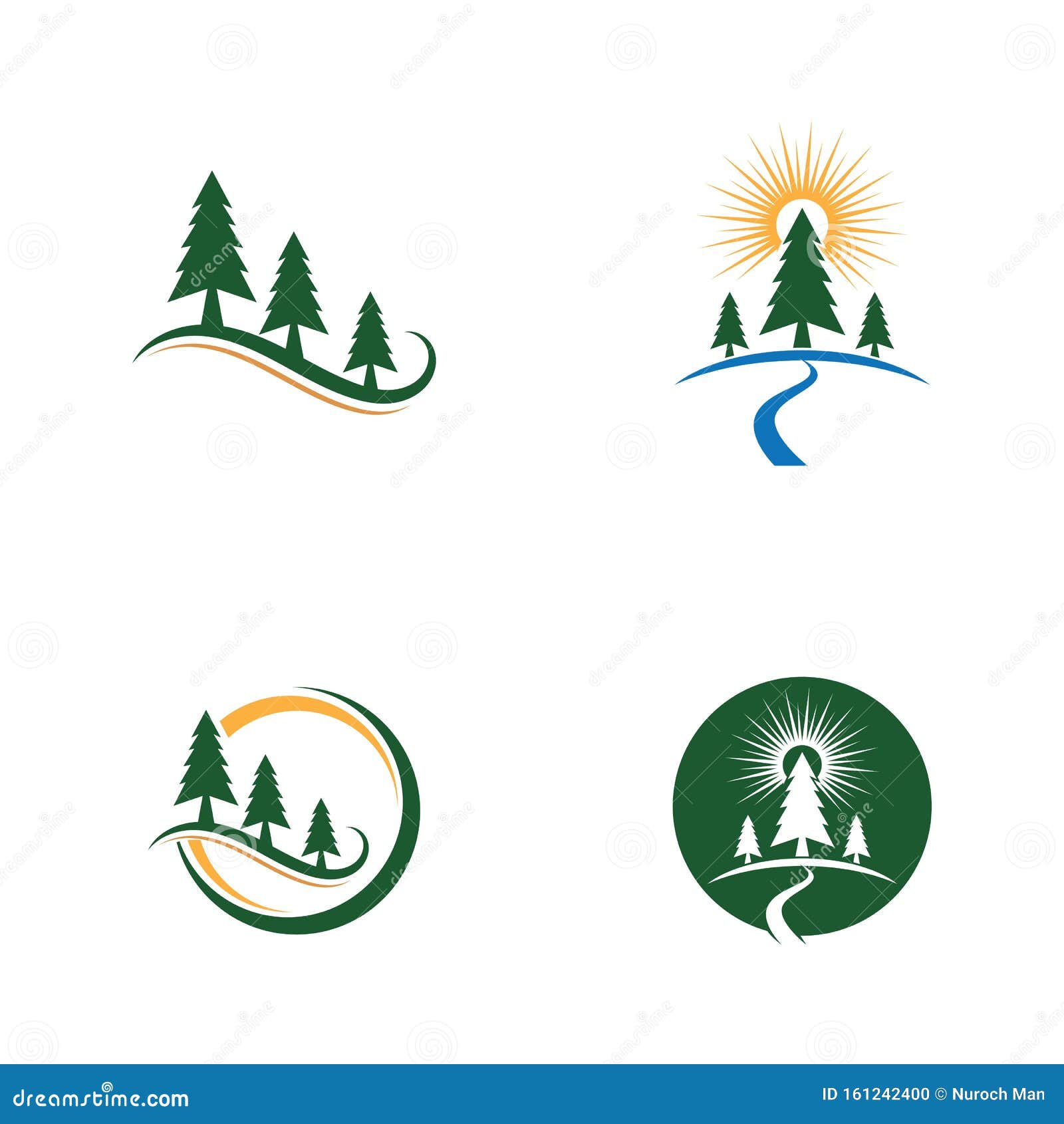 Cedar Tree Logo Template Illustration Design Stock Vector ...