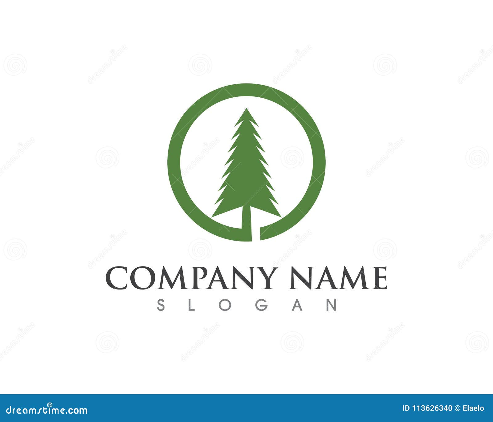 Cedar Tree Logo Template Vector Stock Vector - Illustration of bank ...