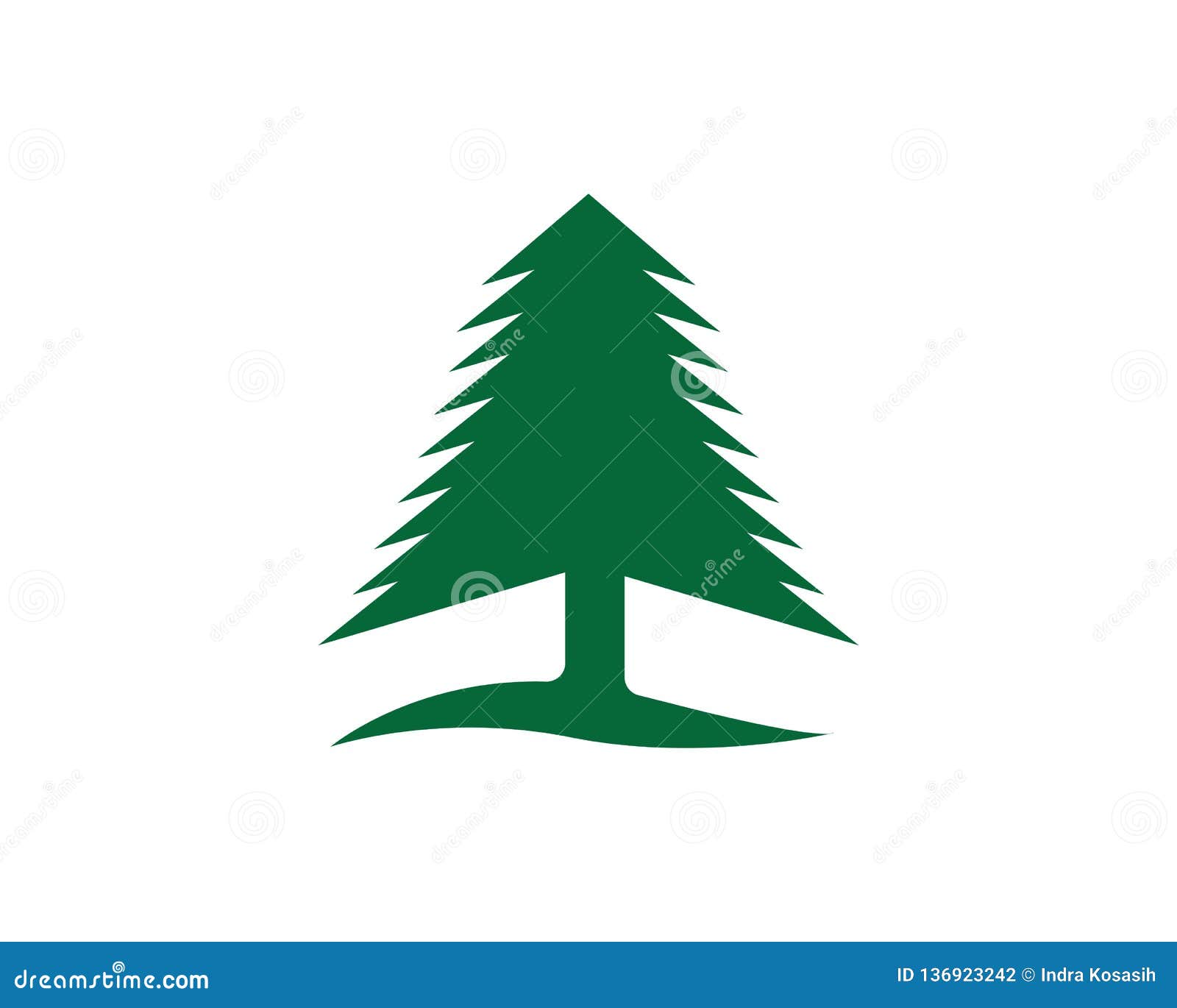 Cedar tree Logo template stock vector. Illustration of background ...