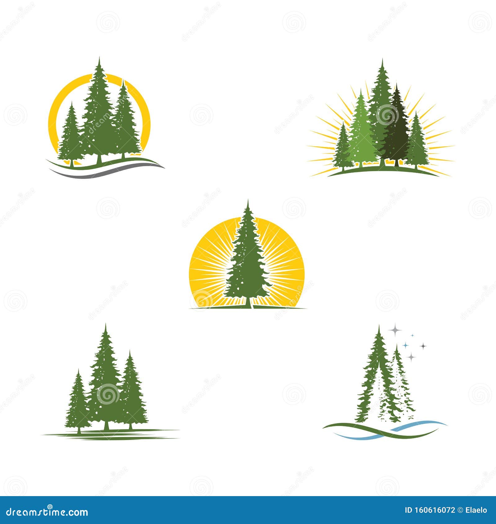 Cedar Tree Logo Template Vector Icon Stock Illustration - Illustration ...