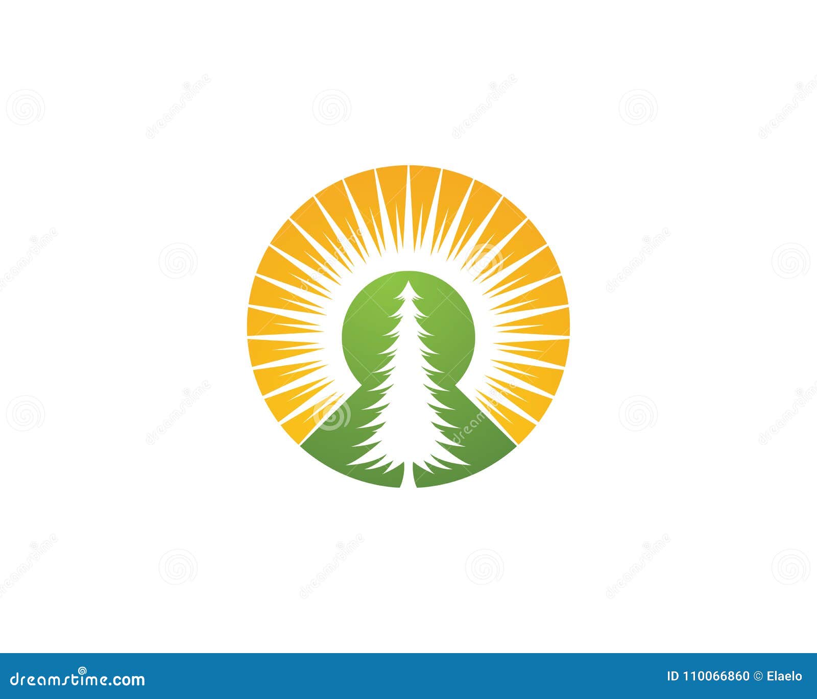 Cedar tree Logo template stock vector. Illustration of evergreen ...