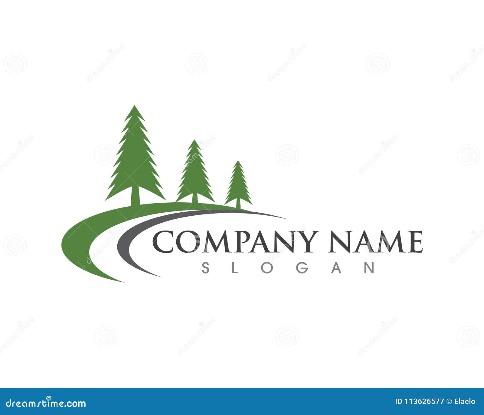 Cedar Tree Logo Template Vector Stock Vector - Illustration of ...