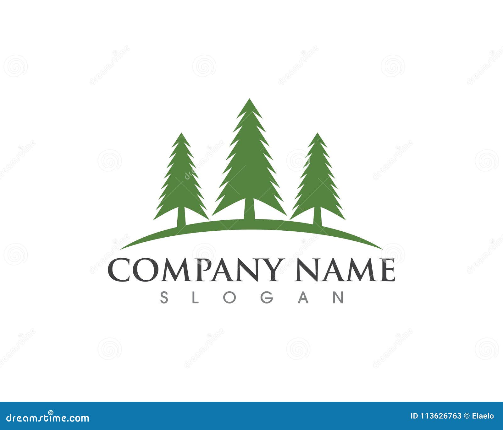 Cedar Tree Logo Template Vector Stock Vector - Illustration of bank ...
