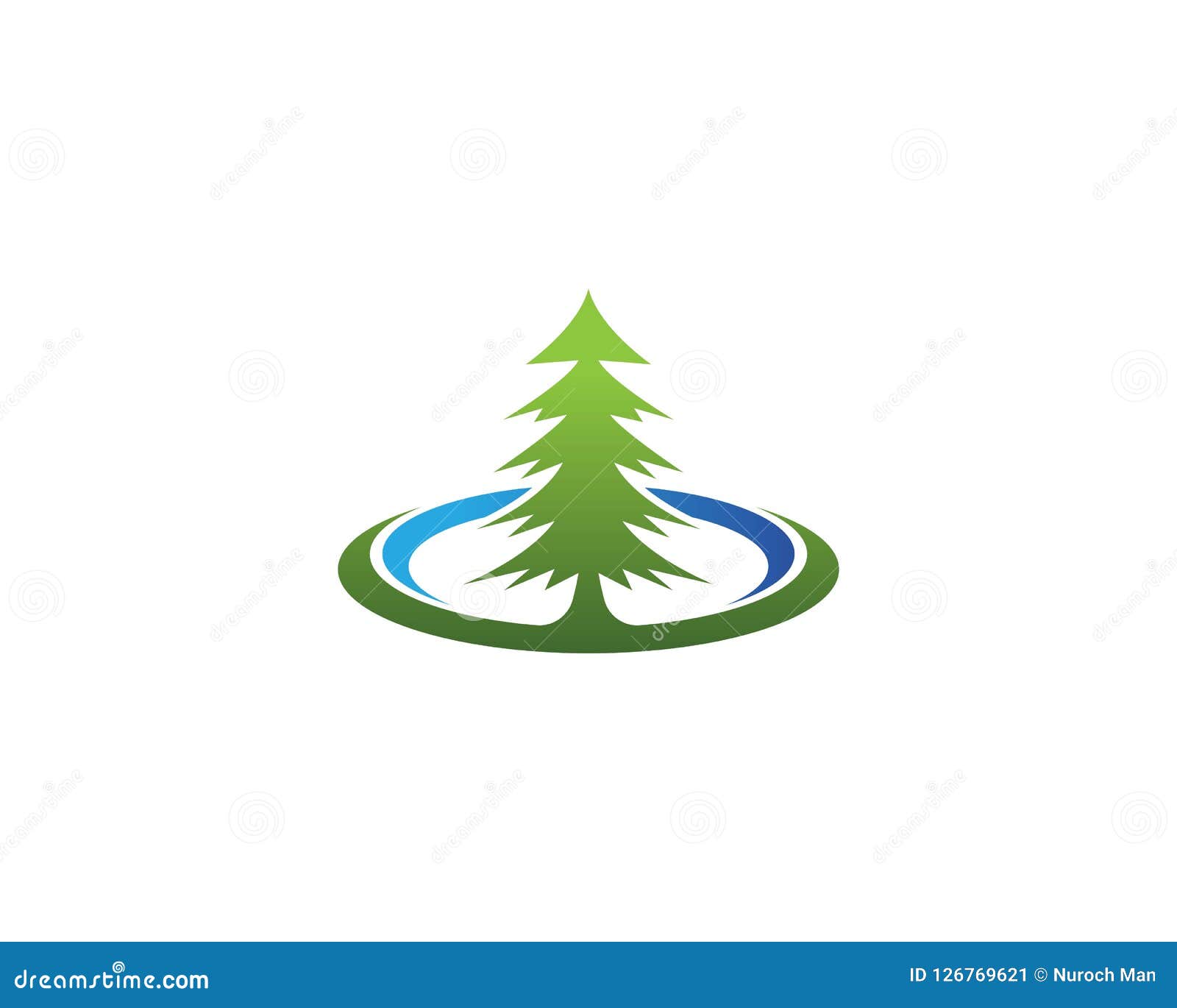 Cedar Tree Logo Template Vector Icon Illustration Design Stock Vector ...
