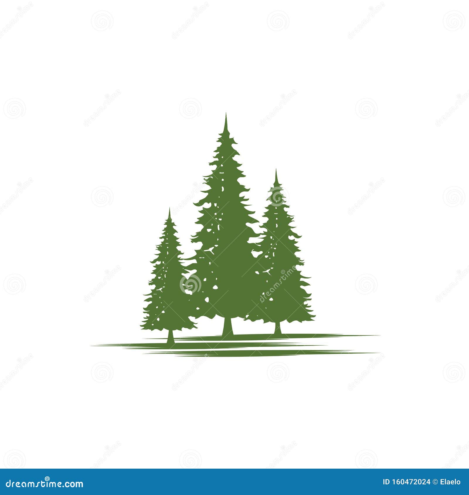 Cedar Tree Vector Icon Illustration Stock Vector - Illustration of ...